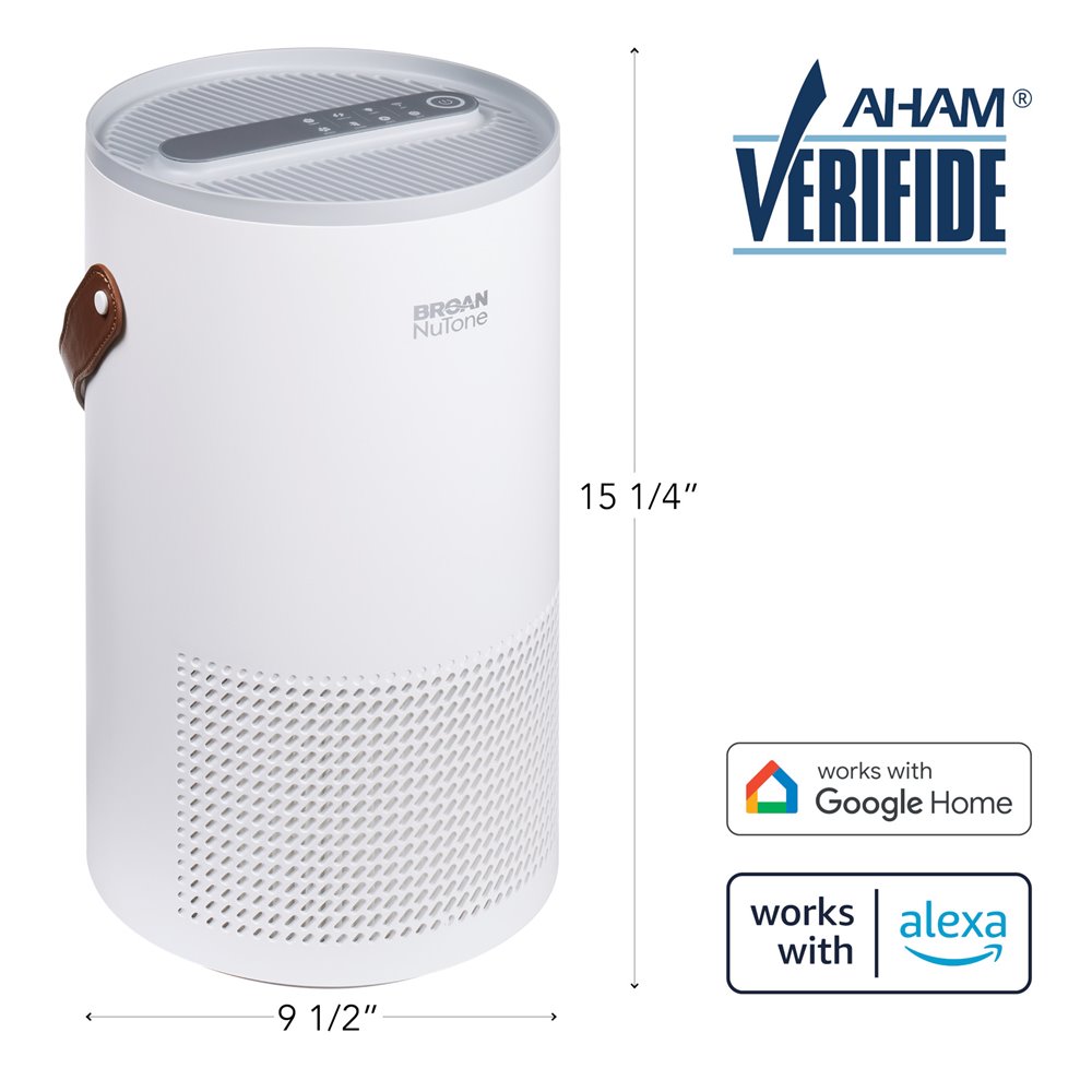 BNAP-100 Broan-NuTone Air Purifier w/ Advanced Particulate Sensing ...