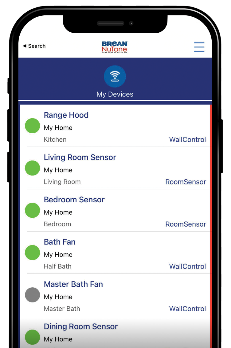 Overture™ fully-automated fresh air system App Detail